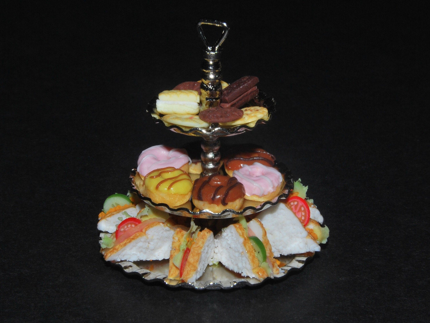 Three tier tea tray by amanspeak on Etsy