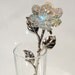 Red Crystal Rose made using Swarovski Crystal in glass vase