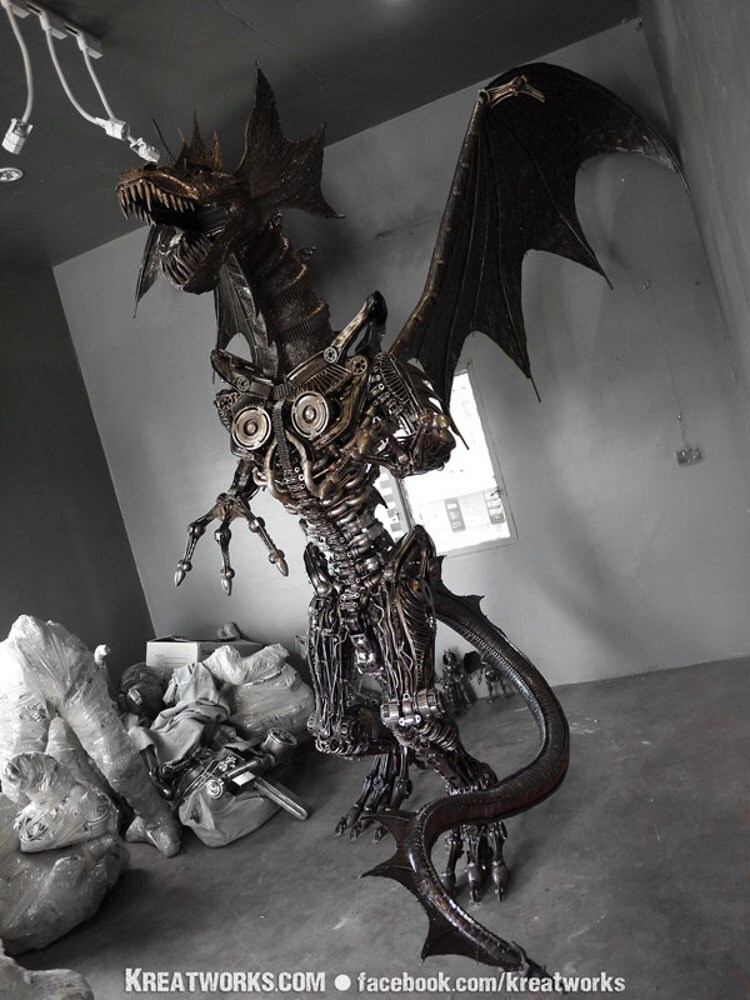 Steampunk The Metal Giant Dragon made-to-order by Kreatworks