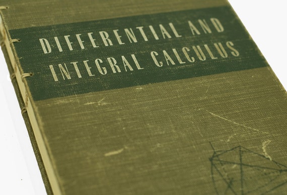 1946 CALCULUS Vintage Book Journal Notebook