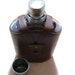 50s Rumpp Leather Case Glass Flask