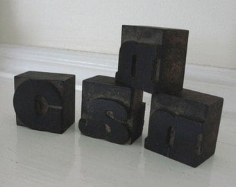 Chunky wood letters | Etsy