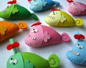 Items similar to Angie the Anglerfish - Stuffed Felt Animal on Etsy