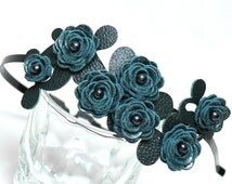 Popular items for blue hair flower on Etsy