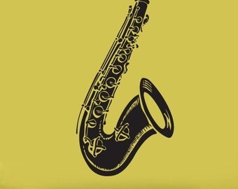 Saxophone decals | Etsy
