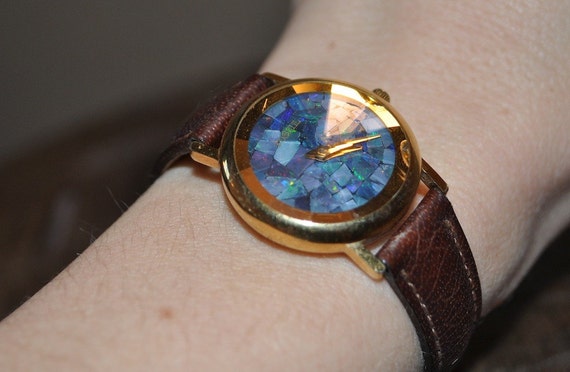 1980s vintage FOSSIL MOSAIC PRISM watch by SHInteriorsSHop on Etsy