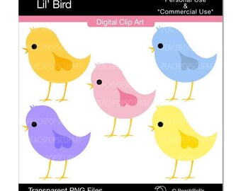 Popular items for baby bird clipart on Etsy