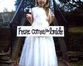 Items similar to Here Come the Bride Sign for Flower Girl, Ring Bearer ...