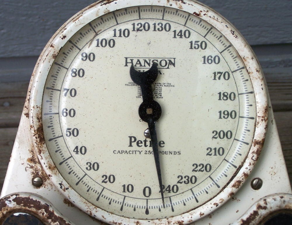 Wooden Antique Floor Scales