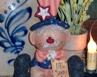 Items similar to Patti's Ratties Primitive Raggedy Kitty Black Cat Doll ...