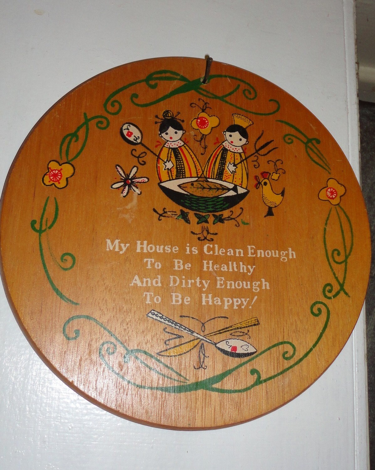 My House is Clean Enough...Wall Plaque by SweetOldMix on Etsy