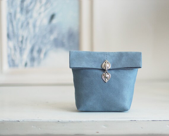 Items similar to Blue pouch, size M on Etsy