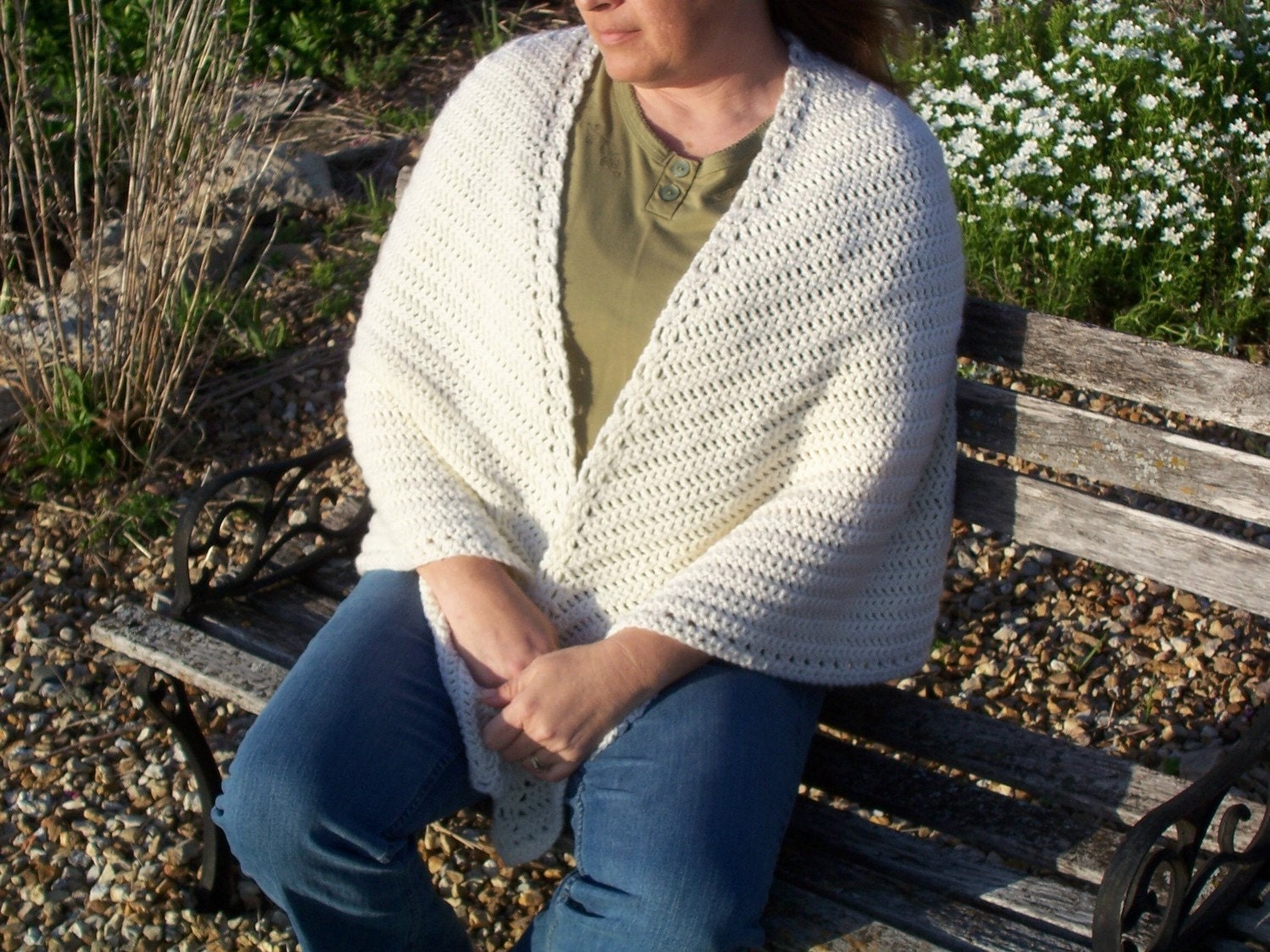 Crocheted Utilitarian Faroese Shawl Pattern Crocheted Utilitarian Faroese Shawl Pattern