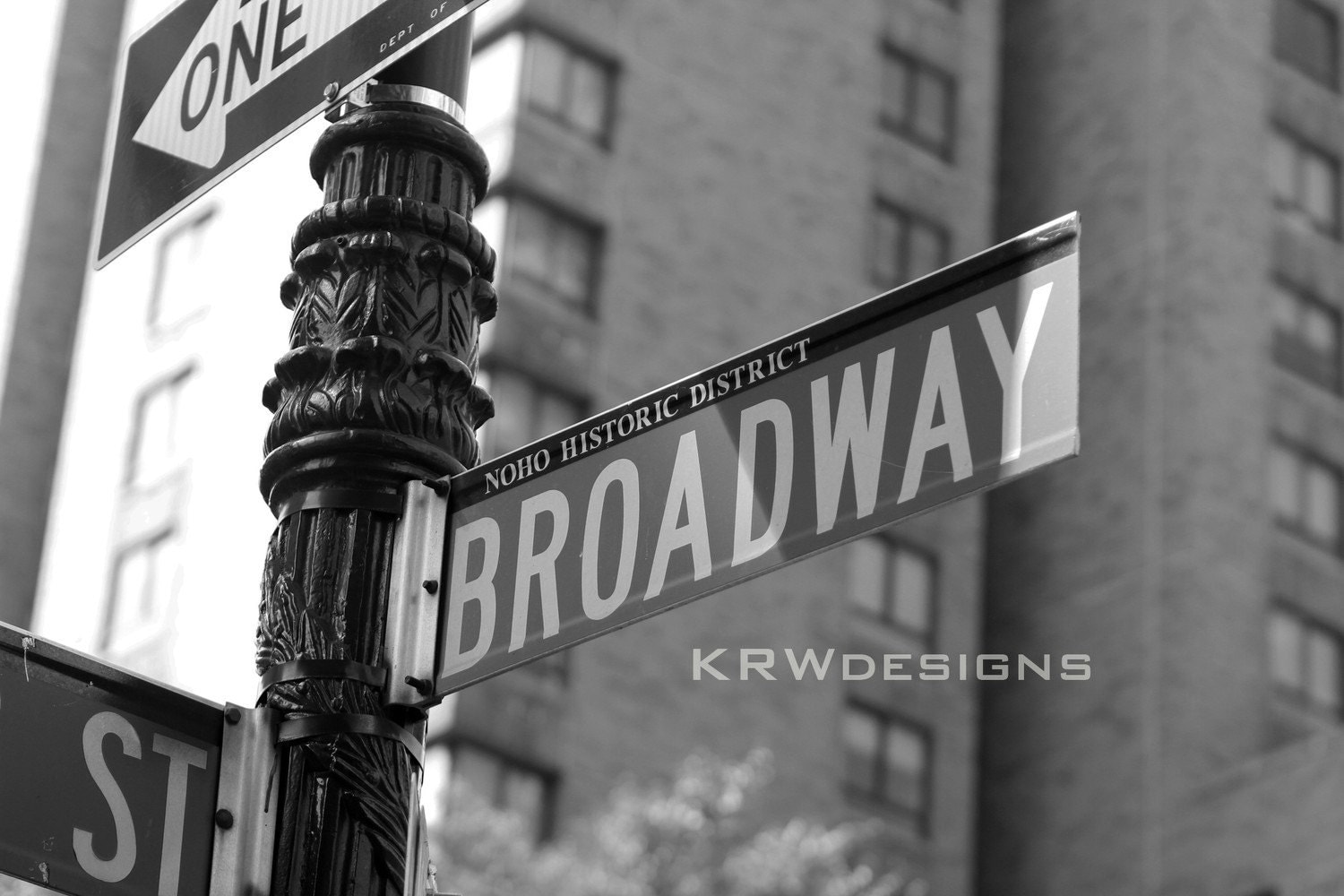 Broadway Street Sign New York City