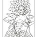 Flower Fairy Art Digital Coloring Packet 16 pages