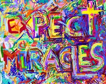 Popular items for expect miracles on Etsy