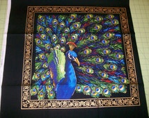 Popular items for peacock fabric on Etsy