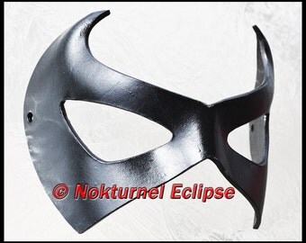 Black Face Leather Mask Phantom of the Opera Halloween
