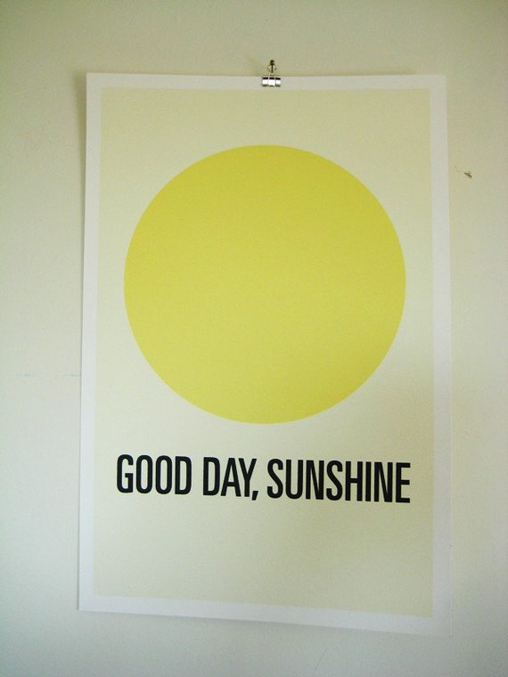 Items similar to Good Day, Sunshine on Etsy