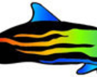 Dolphin sticker | Etsy