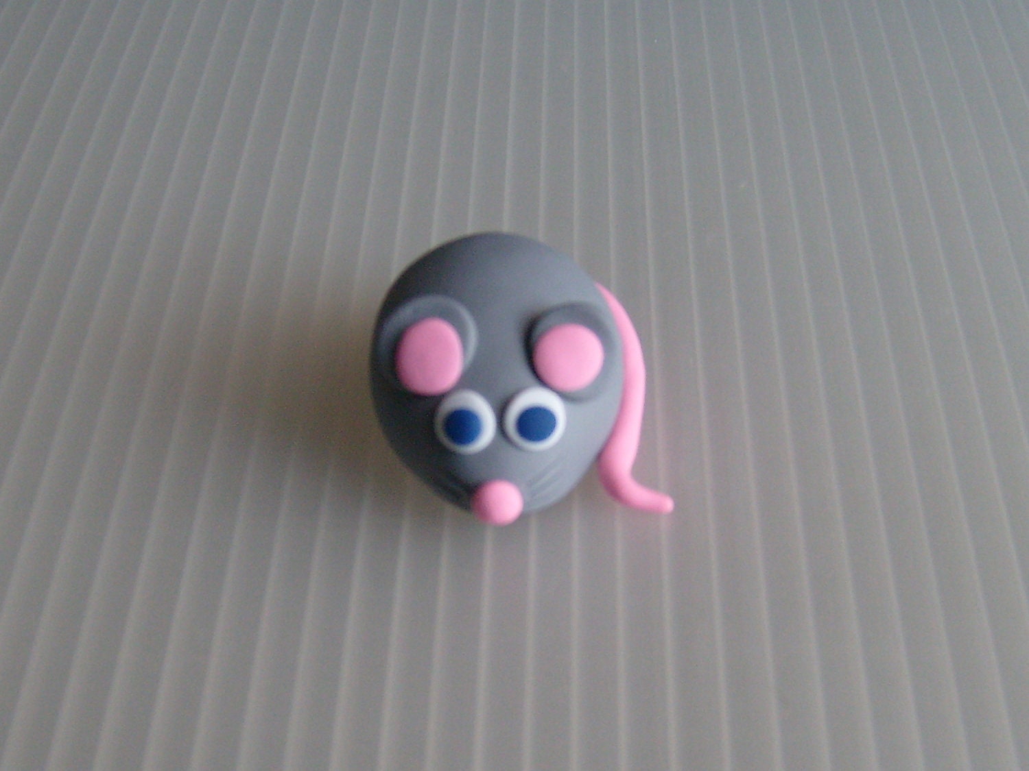 polymer clay mouse magnet