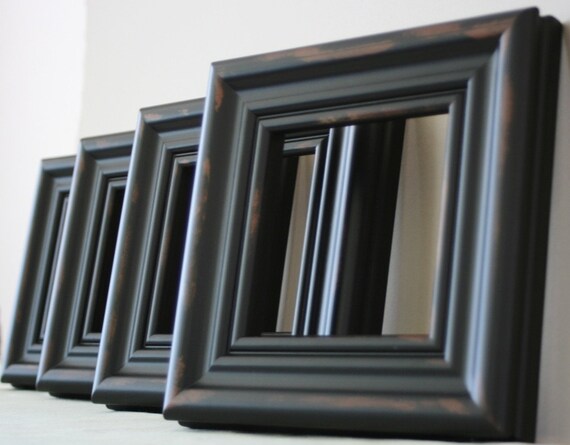 7x7 Picture Frames / Set of 4 / Tuscan on Deco / FREE SHIPPING