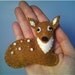 Felt Fawn Ornament by EnchantedForestCraft on Etsy