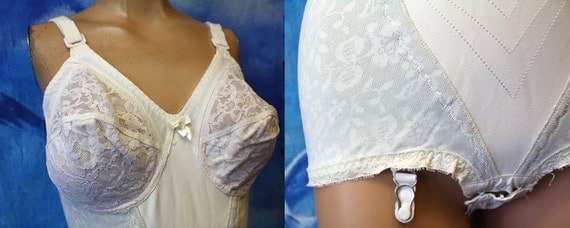 Vintage Playtex All In One Shaper Girdle Bra Garters Rubber