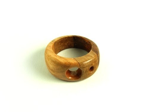 Items similar to WOODEN ring TRIO on Etsy