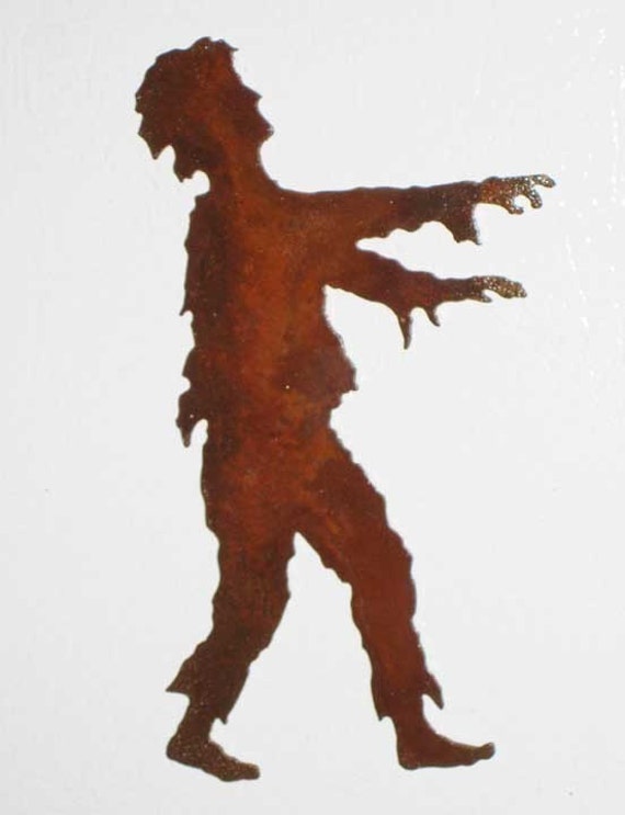 Zombie Profile Steel Refrigerator Magnet