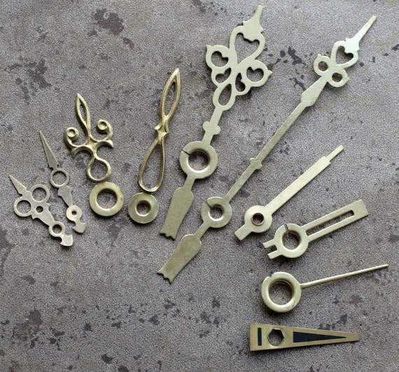 Assorted vintage clock hands set 10
