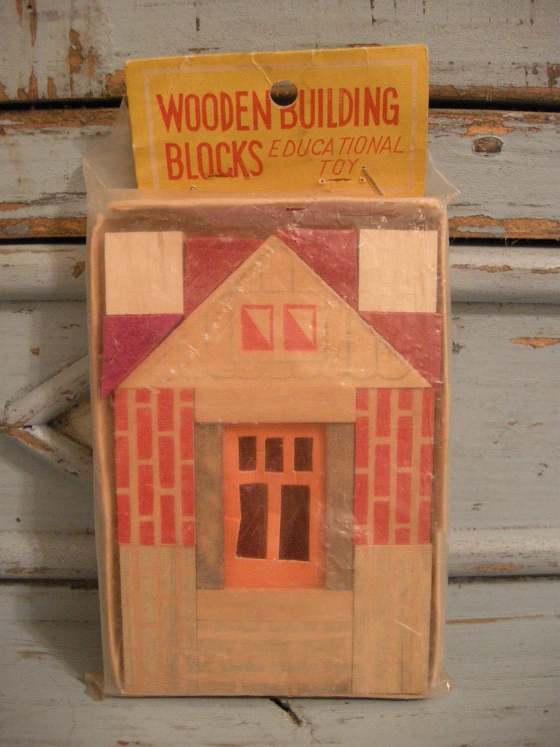 Vintage Wooden Building Blocks