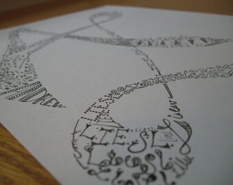 Popular items for name drawing on Etsy