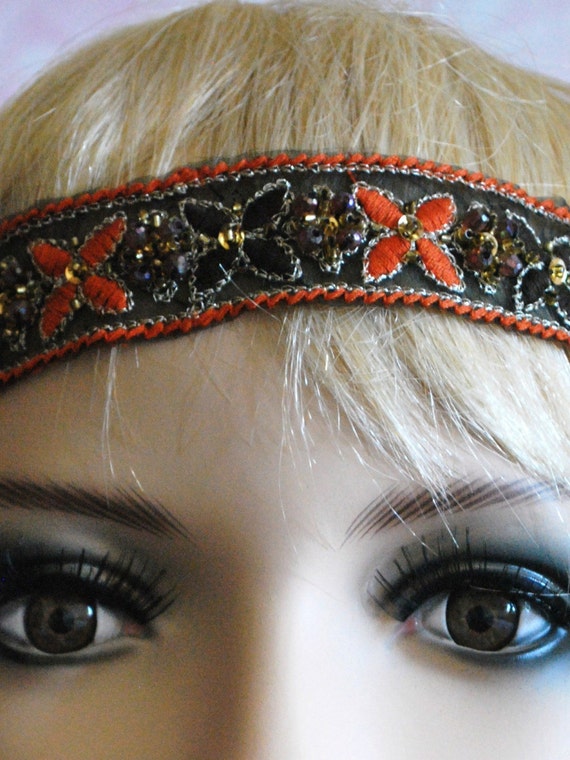 LAST ONE Boho Beaded Forehead Band