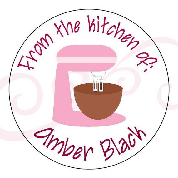 kitchen cooking stickers from the kitchen of labels custom