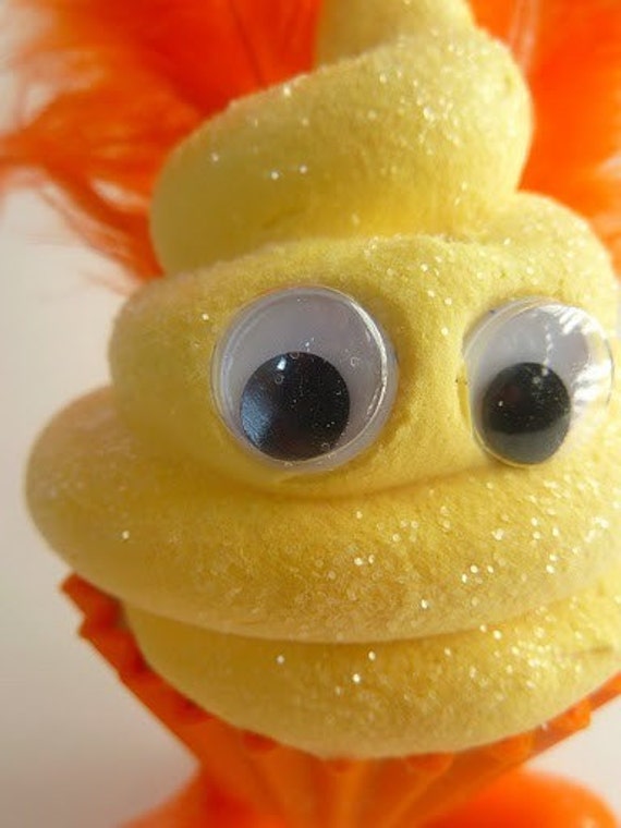Items similar to Fake Cupcake Cupcake Critter Orange Fun Cupcake ...