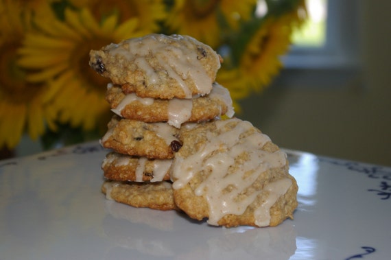 Items similar to Iced Oatmeal Raisin Cookies on Etsy