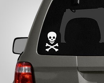 Jolly roger decal | Etsy