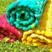 2x3ft Teal/Green Recycled T Shirt Rag Rug by KiddyQualia on Etsy