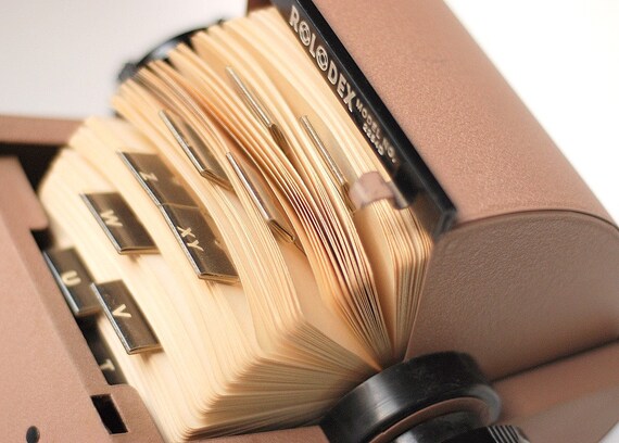 Big vintage Zephyr Rolodex 2254D