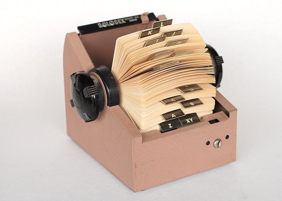 Big vintage Zephyr Rolodex 2254D