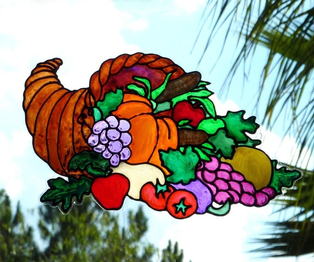 Cornucopia horn of plenty fruit vegetables