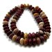 Mookaite Jasper beads gemstone rondelle 6mm x 10mm full bead