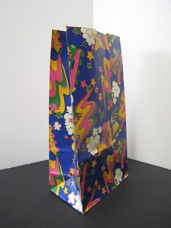Items similar to 80's Party Gift Bags, Goody Bags, Paper Bags on Etsy