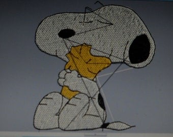 Snoopy embroidery | Etsy