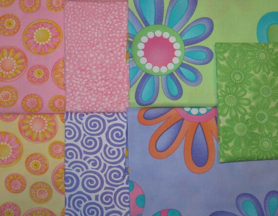 Spring Fling Moda Fabric by Me and My Sister 7 FQs