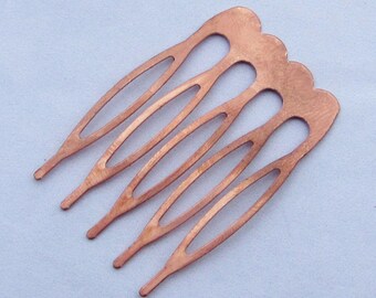Copper hair clip | Etsy