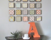Items similar to Wall Decor l Art Block 5x5 Twenty 20 Set Choose your ...