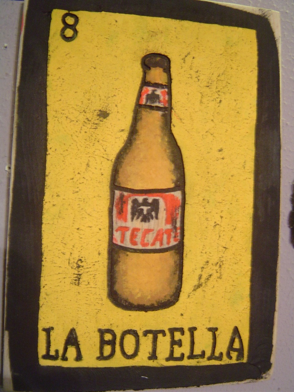 Lotería La Botella Mexican Art Mexican Lottery beer by Sanchezz