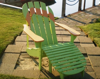 Items similar to Fish shaped adirondack chair with ottoman on Etsy
